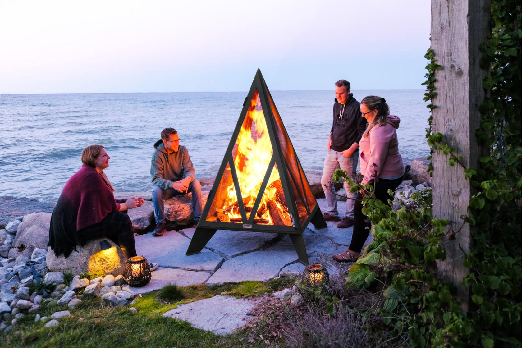 Iron Embers Pyramid Fire Pit – Fireplaces by Cameron