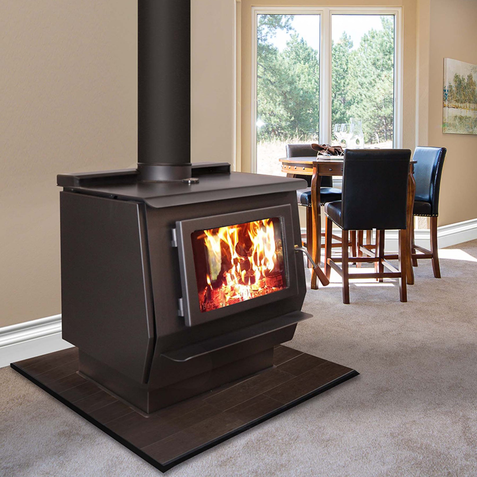 Blaze King 'King 40' Freestanding Wood Stove – Fireplaces by Cameron